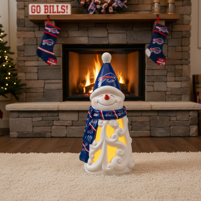 LED Snowman Garden Statuary with NFL Team Logo – corgift