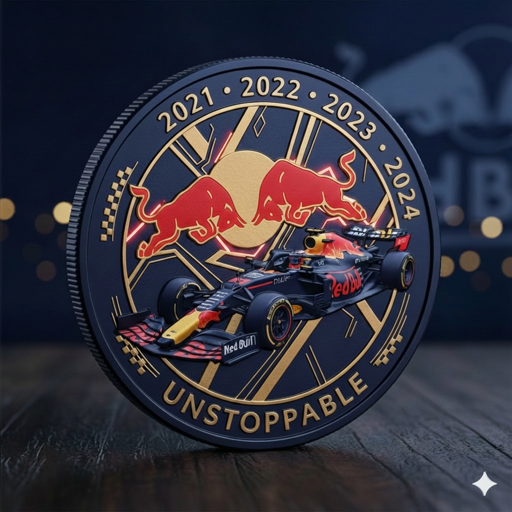 Max Verstappen Red Bull F1 World Champion Commemorative Coin – corgift